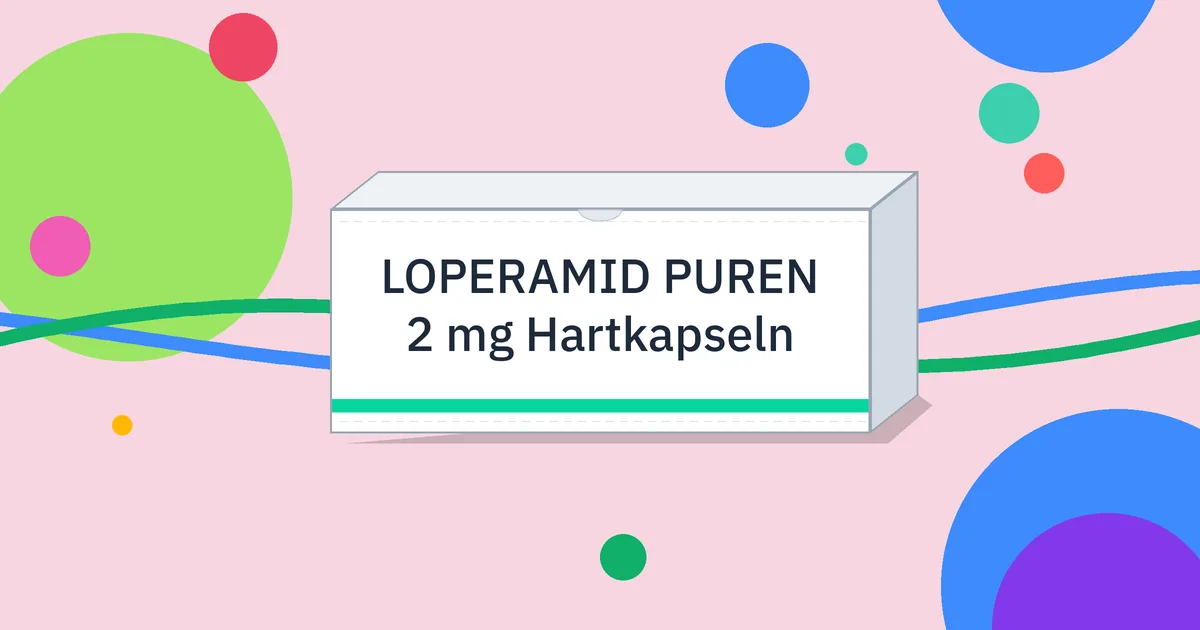 Symbolbild: Packung mit der Aufschrift LOPERAMID PUREN 2 mg Hartkapseln (PZN 15237162) – Verfügbarkeit und Bezug in Apotheken in Frankfurt am Main