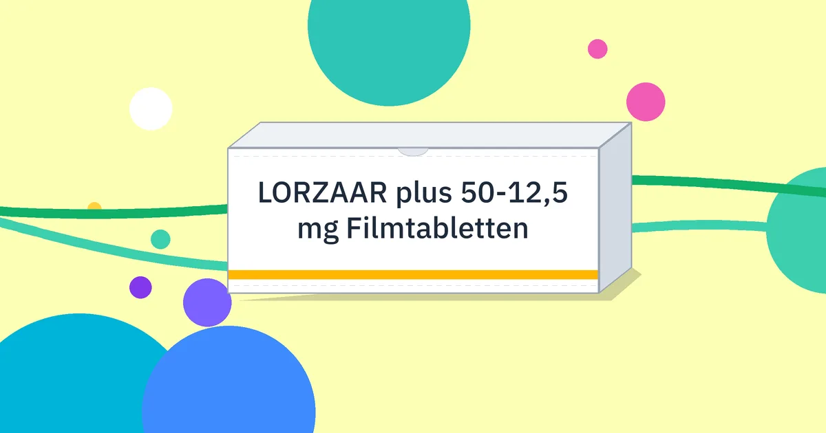 Symbolbild: Packung mit der Aufschrift LORZAAR plus 50-12,5 mg Filmtabletten (PZN 08418779) – Verfügbarkeit und Bezug in Apotheken in Frankfurt am Main