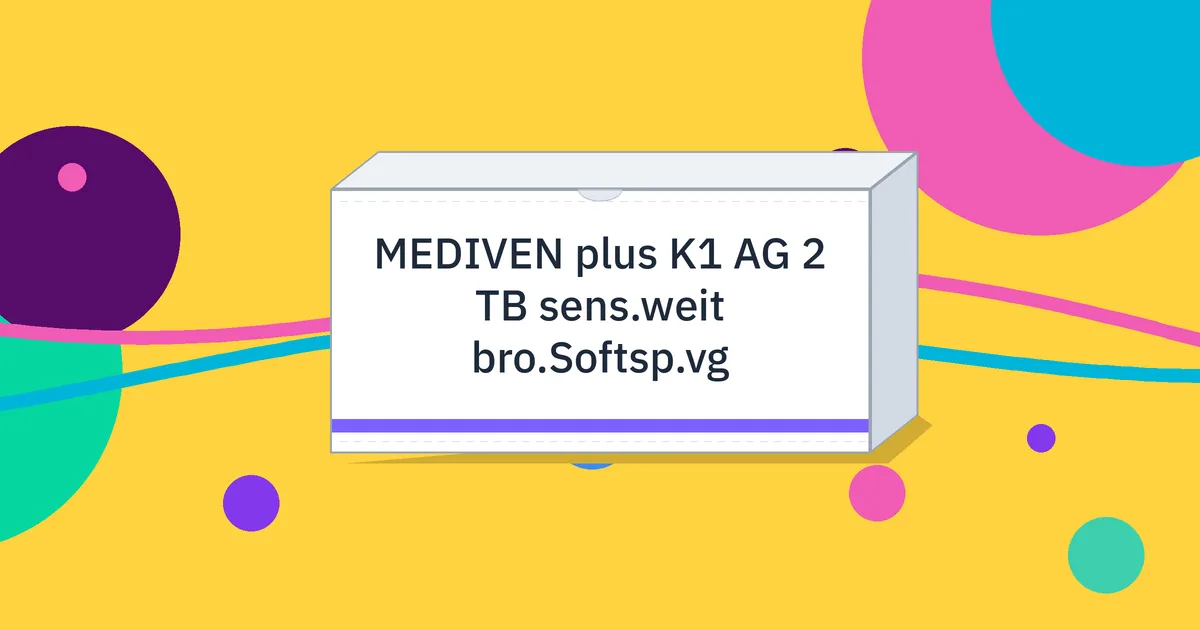 Symbolbild: Packung mit der Aufschrift MEDIVEN plus K1 AG 2 TB sens.weit bro.Softsp.vg (PZN 15065838) – Verfügbarkeit und Bezug in Apotheken in Frankfurt am Main