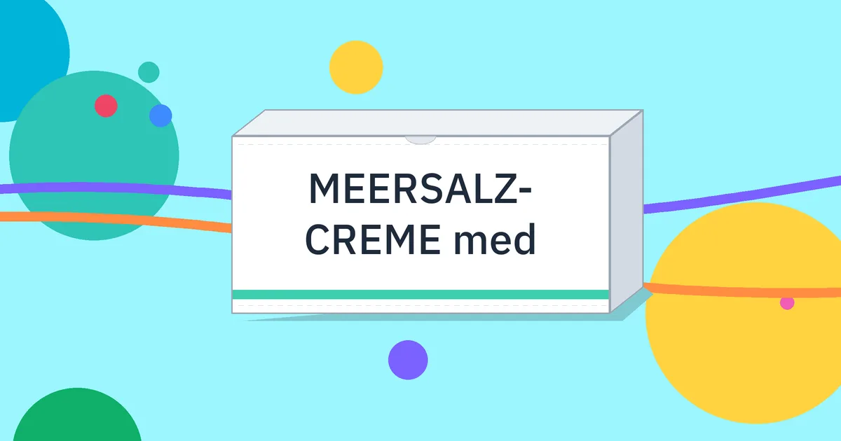Symbolbild: Packung mit der Aufschrift MEERSALZ-CREME med (PZN 13707899) – Verfügbarkeit und Bezug in Apotheken in Frankfurt am Main
