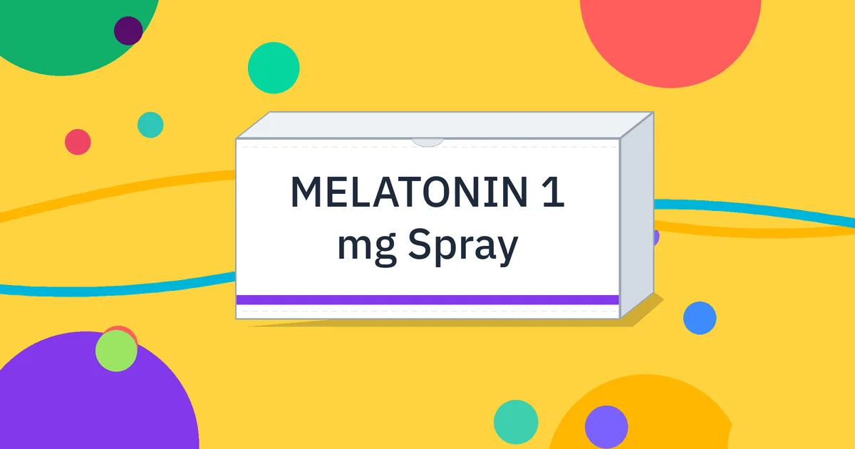 Symbolbild: Packung mit der Aufschrift MELATONIN 1 mg Spray (PZN 18090854) – Verfügbarkeit und Bezug in Apotheken in Frankfurt am Main