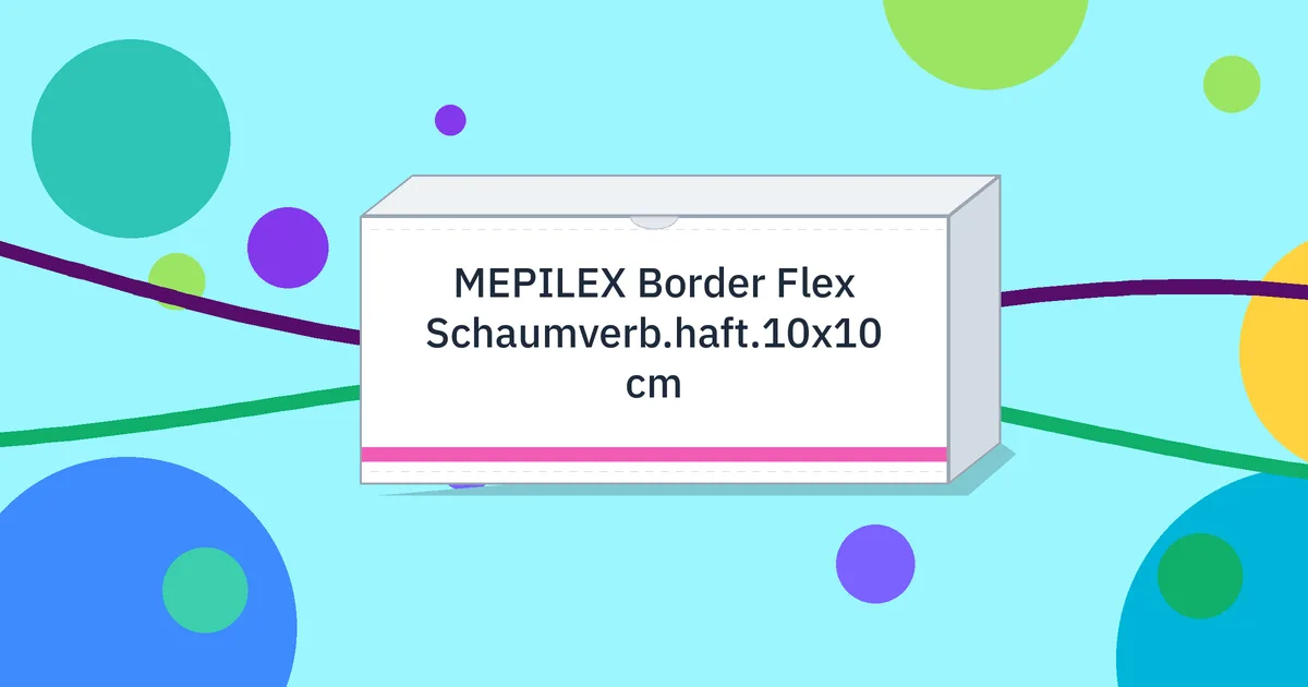 Symbolbild: Packung mit der Aufschrift MEPILEX Border Flex Schaumverb.haft.10x10 cm (PZN 18718956) – Verfügbarkeit und Bezug in Apotheken in Frankfurt am Main