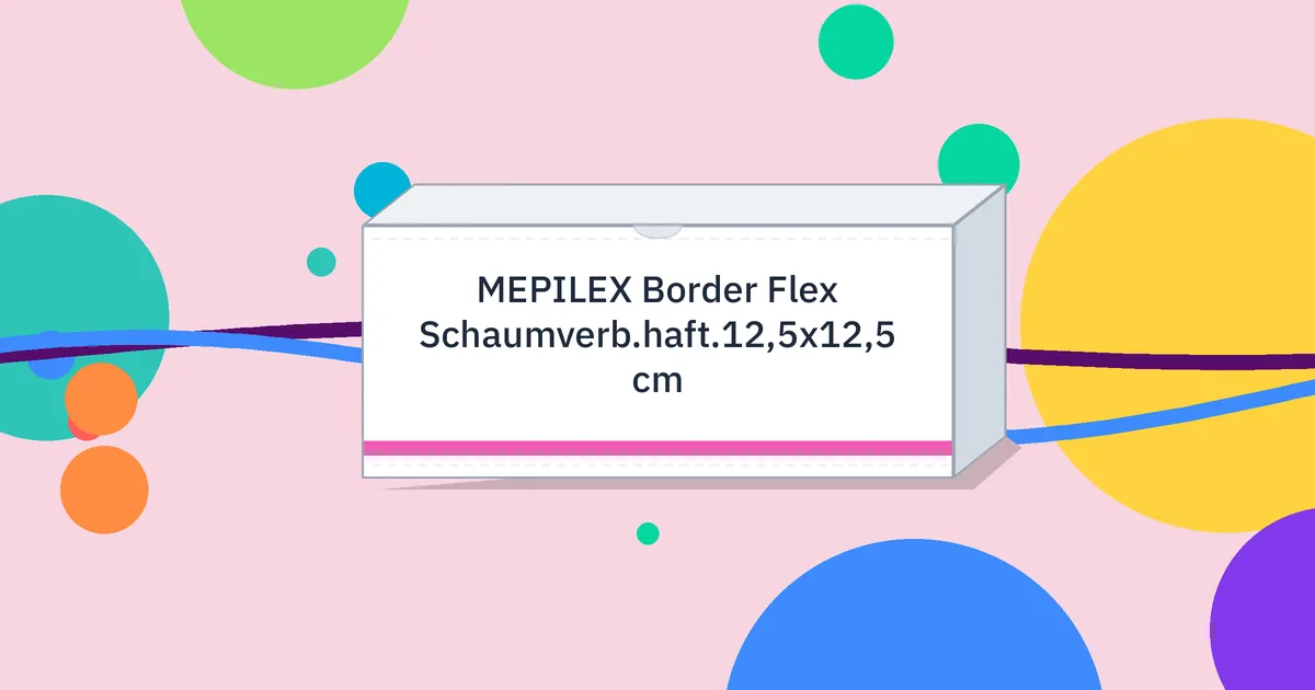 Symbolbild: Packung mit der Aufschrift MEPILEX Border Flex Schaumverb.haft.12,5x12,5 cm (PZN 19707423) – Verfügbarkeit und Bezug in Apotheken in Frankfurt am Main
