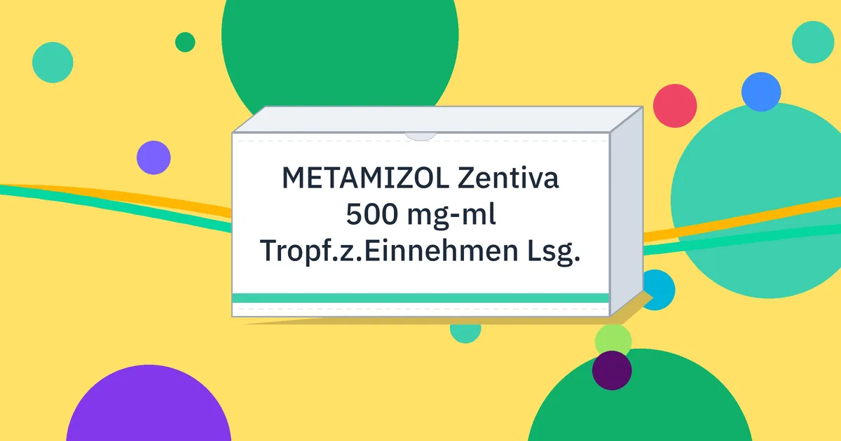 Symbolbild: Packung mit der Aufschrift METAMIZOL Zentiva 500 mg-ml Tropf.z.Einnehmen Lsg. (PZN 17418956) – Verfügbarkeit und Bezug in Apotheken in Frankfurt am Main