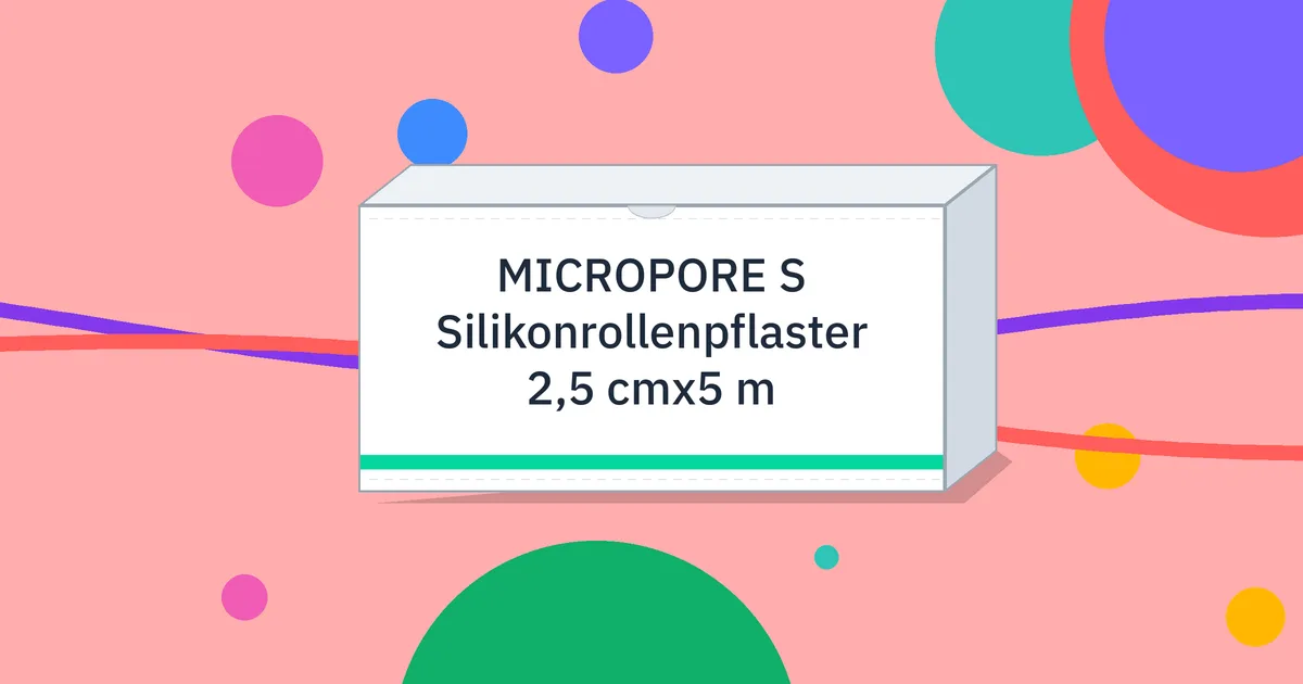 Symbolbild: Packung mit der Aufschrift MICROPORE S Silikonrollenpflaster 2,5 cmx5 m (PZN 17902729) – Verfügbarkeit und Bezug in Apotheken in Frankfurt am Main