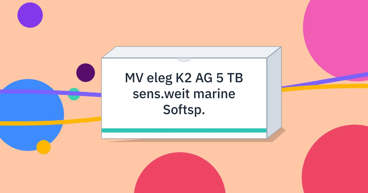 Symbolbild: Packung mit der Aufschrift MV eleg K2 AG 5 TB sens.weit marine Softsp. (PZN 14611753) – Verfügbarkeit und Bezug in Apotheken in Frankfurt am Main