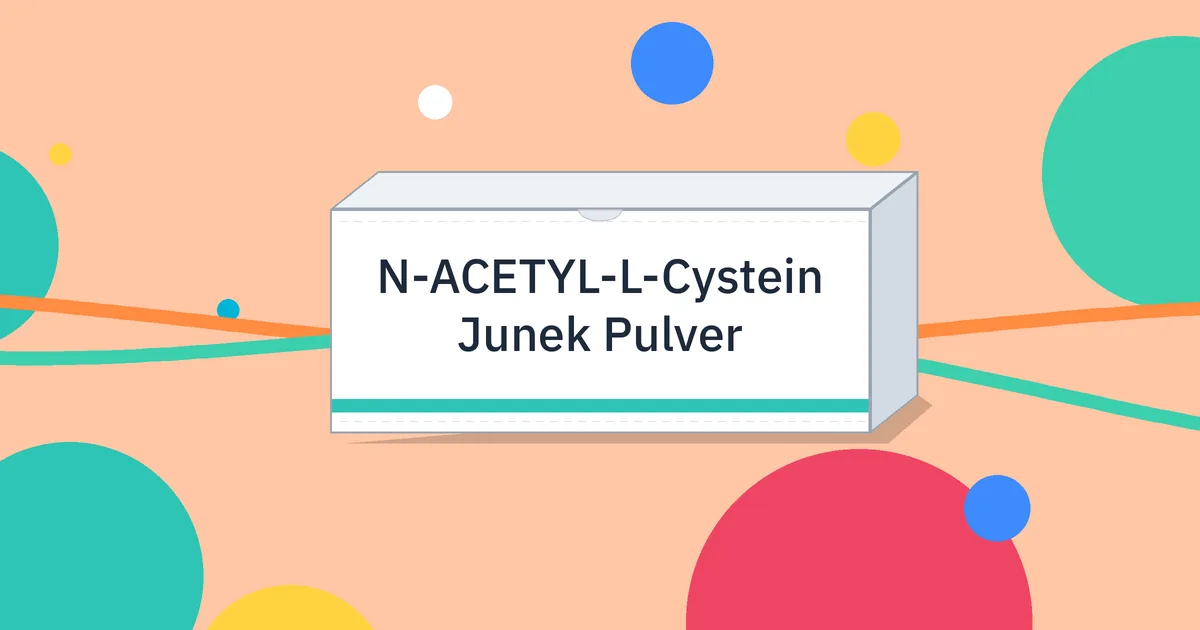 Symbolbild: Packung mit der Aufschrift N-ACETYL-L-Cystein Junek Pulver (PZN 04738599) – Verfügbarkeit und Bezug in Apotheken in Frankfurt am Main
