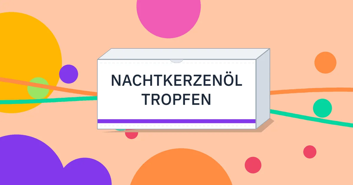 Symbolbild: Packung mit der Aufschrift NACHTKERZENÖL TROPFEN (PZN 03077078) – Verfügbarkeit und Bezug in Apotheken in Frankfurt am Main
