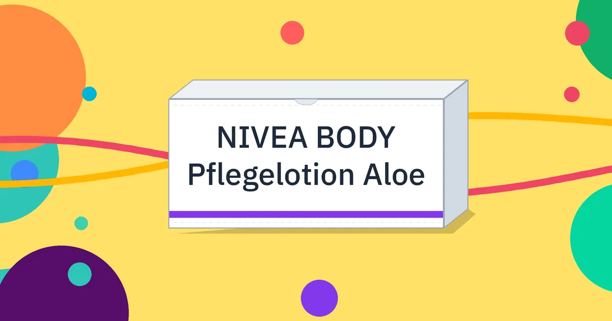 Symbolbild: Packung mit der Aufschrift NIVEA BODY Pflegelotion Aloe (PZN 16046837) – Verfügbarkeit und Bezug in Apotheken in Frankfurt am Main