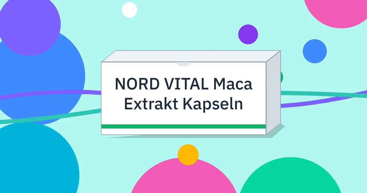 Symbolbild: Packung mit der Aufschrift NORD VITAL Maca Extrakt Kapseln (PZN 18333452) – Verfügbarkeit und Bezug in Apotheken in Frankfurt am Main