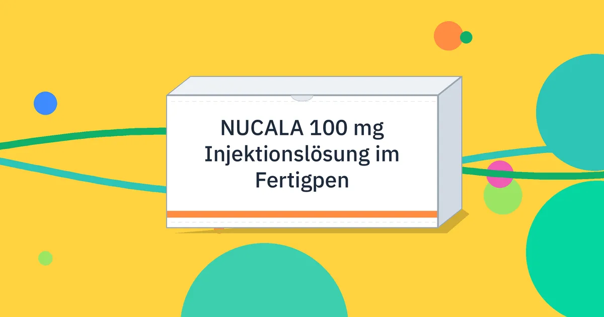 Symbolbild: Packung mit der Aufschrift NUCALA 100 mg Injektionslösung im Fertigpen (PZN 16199593) – Verfügbarkeit und Bezug in Apotheken in Frankfurt am Main