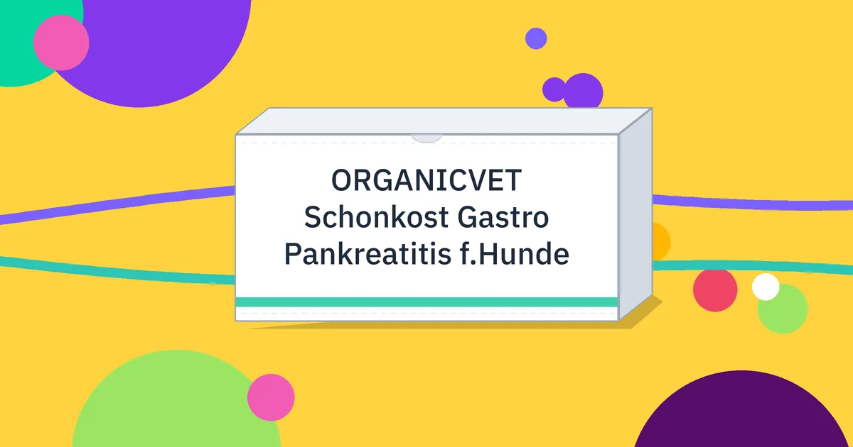 Symbolbild: Packung mit der Aufschrift ORGANICVET Schonkost Gastro Pankreatitis f.Hunde (PZN 10789023) – Verfügbarkeit und Bezug in Apotheken in Frankfurt am Main