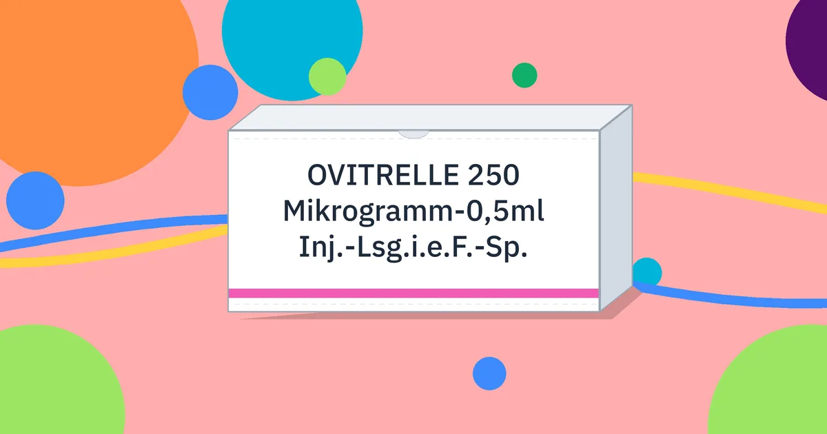 Symbolbild: Packung mit der Aufschrift OVITRELLE 250 Mikrogramm-0,5ml Inj.-Lsg.i.e.F.-Sp. (PZN 06914043) – Verfügbarkeit und Bezug in Apotheken in Frankfurt am Main