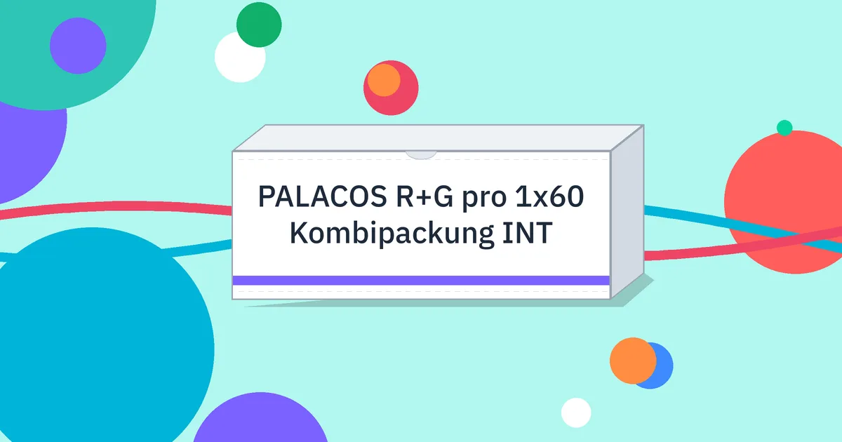 Symbolbild: Packung mit der Aufschrift PALACOS R+G pro 1x60 Kombipackung INT (PZN 14406042) – Verfügbarkeit und Bezug in Apotheken in Frankfurt am Main