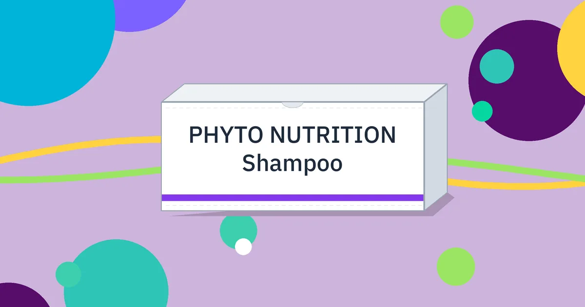Symbolbild: Packung mit der Aufschrift PHYTO NUTRITION Shampoo (PZN 20802954) – Verfügbarkeit und Bezug in Apotheken in Frankfurt am Main