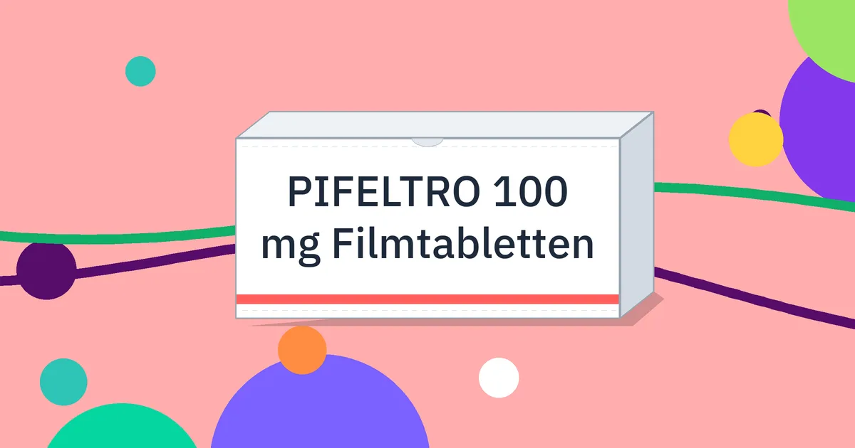 Symbolbild: Packung mit der Aufschrift PIFELTRO 100 mg Filmtabletten (PZN 16678773) – Verfügbarkeit und Bezug in Apotheken in Frankfurt am Main