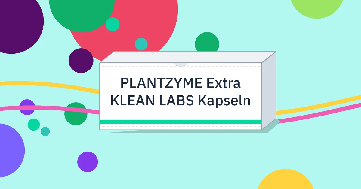 Symbolbild: Packung mit der Aufschrift PLANTZYME Extra KLEAN LABS Kapseln (PZN 18066637) – Verfügbarkeit und Bezug in Apotheken in Frankfurt am Main