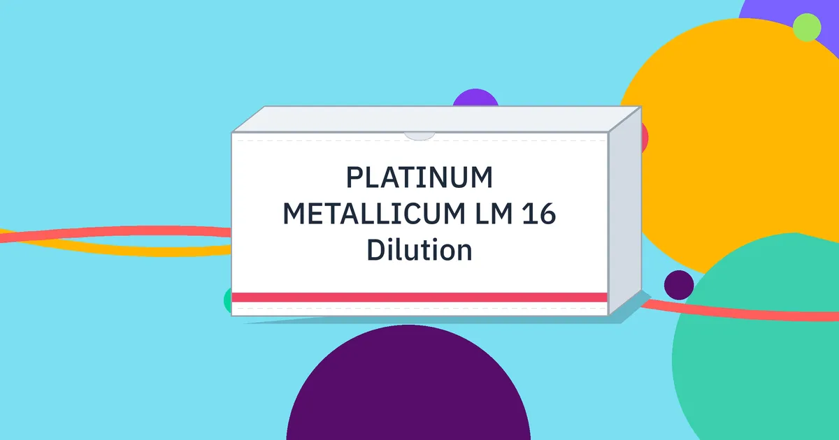Symbolbild: Packung mit der Aufschrift PLATINUM METALLICUM LM 16 Dilution (PZN 13038412) – Verfügbarkeit und Bezug in Apotheken in Frankfurt am Main