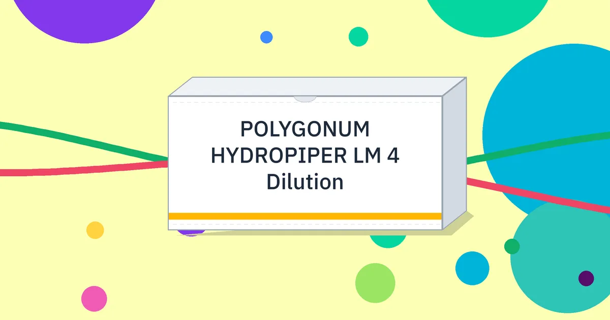 Symbolbild: Packung mit der Aufschrift POLYGONUM HYDROPIPER LM 4 Dilution (PZN 13662317) – Verfügbarkeit und Bezug in Apotheken in Frankfurt am Main