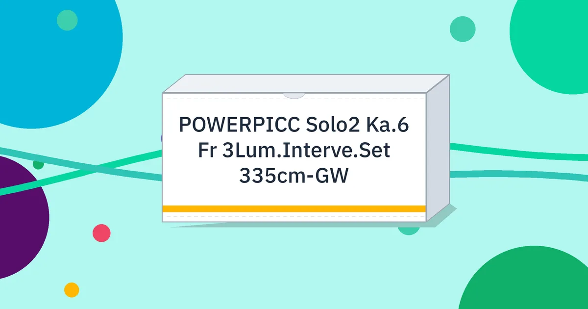 Symbolbild: Packung mit der Aufschrift POWERPICC Solo2 Ka.6 Fr 3Lum.Interve.Set 335cm-GW (PZN 12398597) – Verfügbarkeit und Bezug in Apotheken in Frankfurt am Main