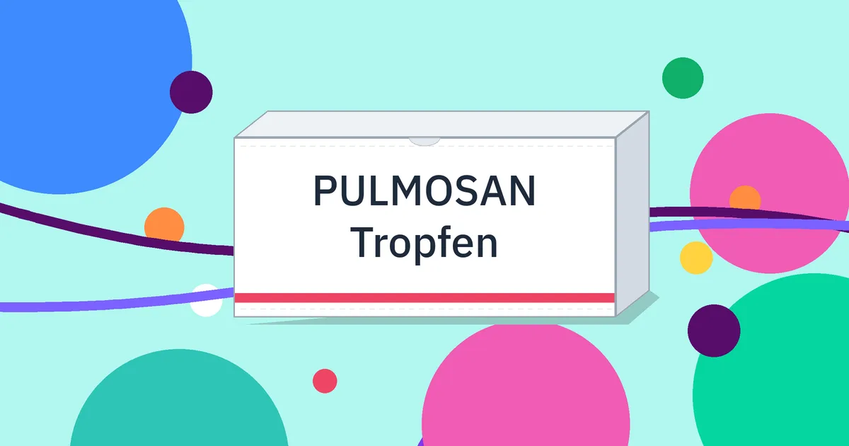 Symbolbild: Packung mit der Aufschrift PULMOSAN Tropfen (PZN 02400258) – Verfügbarkeit und Bezug in Apotheken in Frankfurt am Main