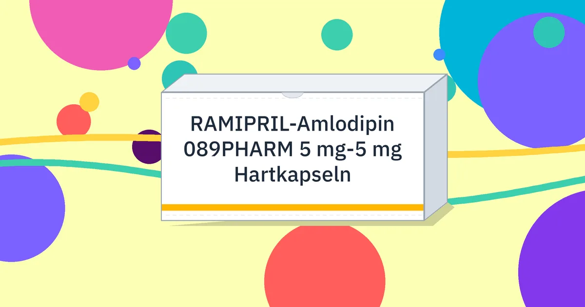 Symbolbild: Packung mit der Aufschrift RAMIPRIL-Amlodipin 089PHARM 5 mg-5 mg Hartkapseln (PZN 20187176) – Verfügbarkeit und Bezug in Apotheken in Frankfurt am Main
