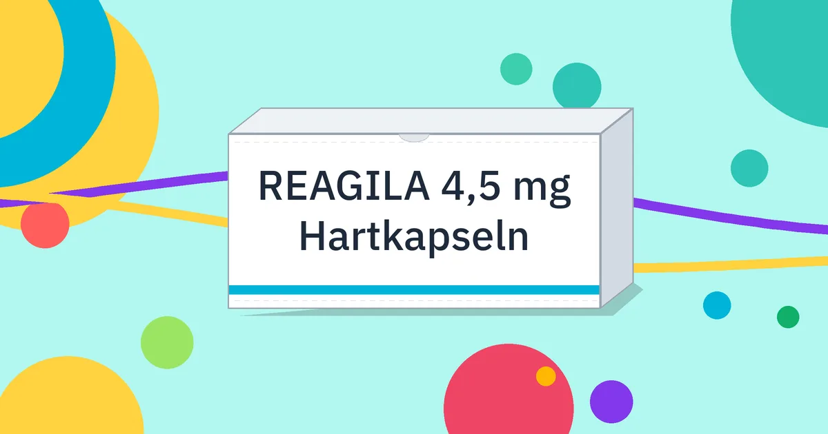 Symbolbild: Packung mit der Aufschrift REAGILA 4,5 mg Hartkapseln (PZN 14016571) – Verfügbarkeit und Bezug in Apotheken in Frankfurt am Main