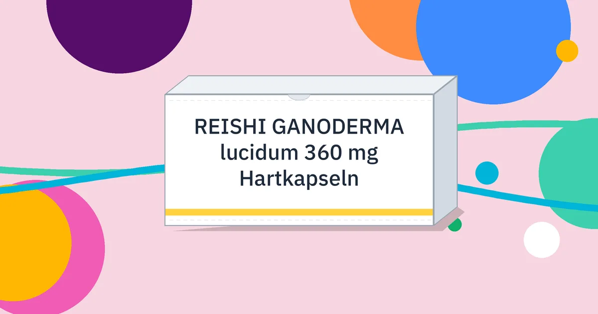 Symbolbild: Packung mit der Aufschrift REISHI GANODERMA lucidum 360 mg Hartkapseln (PZN 11544542) – Verfügbarkeit und Bezug in Apotheken in Frankfurt am Main