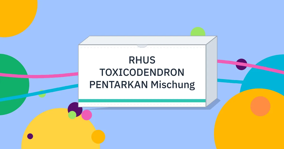 Symbolbild: Packung mit der Aufschrift RHUS TOXICODENDRON PENTARKAN Mischung (PZN 03216775) – Verfügbarkeit und Bezug in Apotheken in Frankfurt am Main