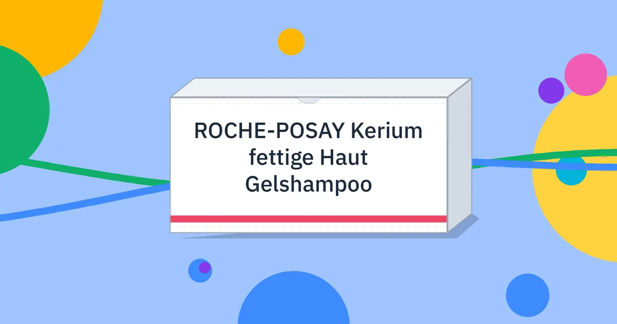 Symbolbild: Packung mit der Aufschrift ROCHE-POSAY Kerium fettige Haut Gelshampoo (PZN 04229001) – Verfügbarkeit und Bezug in Apotheken in Frankfurt am Main