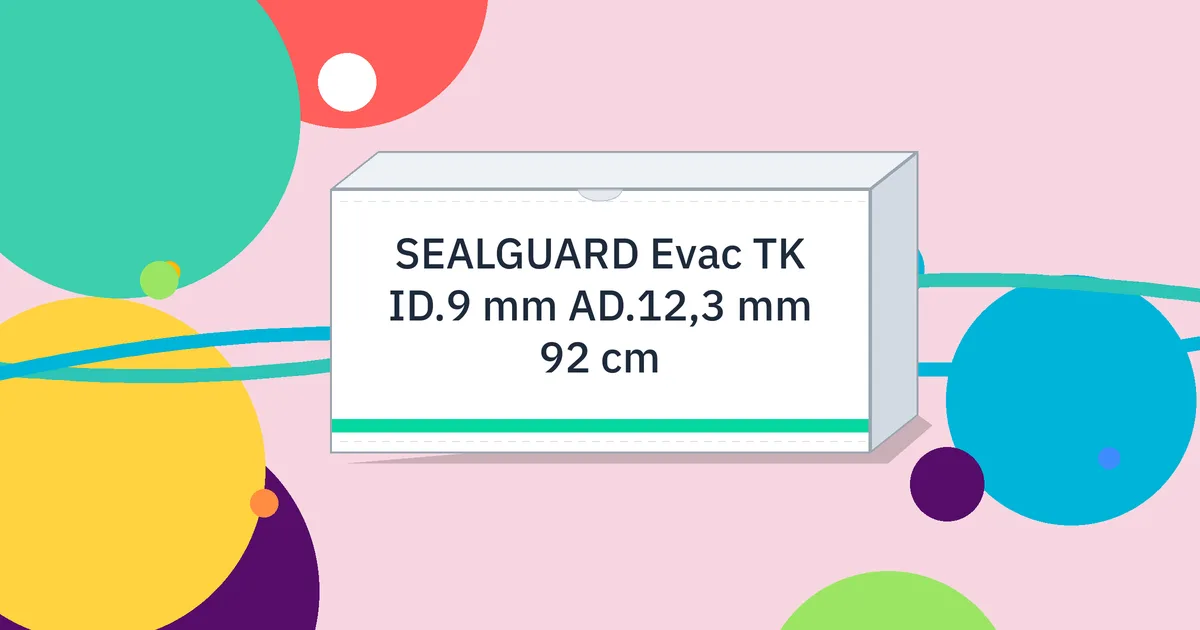 Symbolbild: Packung mit der Aufschrift SEALGUARD Evac TK ID.9 mm AD.12,3 mm 92 cm (PZN 06792930) – Verfügbarkeit und Bezug in Apotheken in Frankfurt am Main
