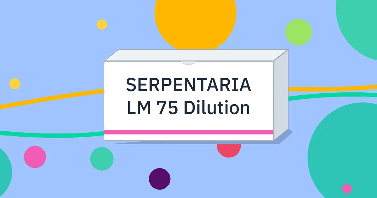 Symbolbild: Packung mit der Aufschrift SERPENTARIA LM 75 Dilution (PZN 13676756) – Verfügbarkeit und Bezug in Apotheken in Frankfurt am Main