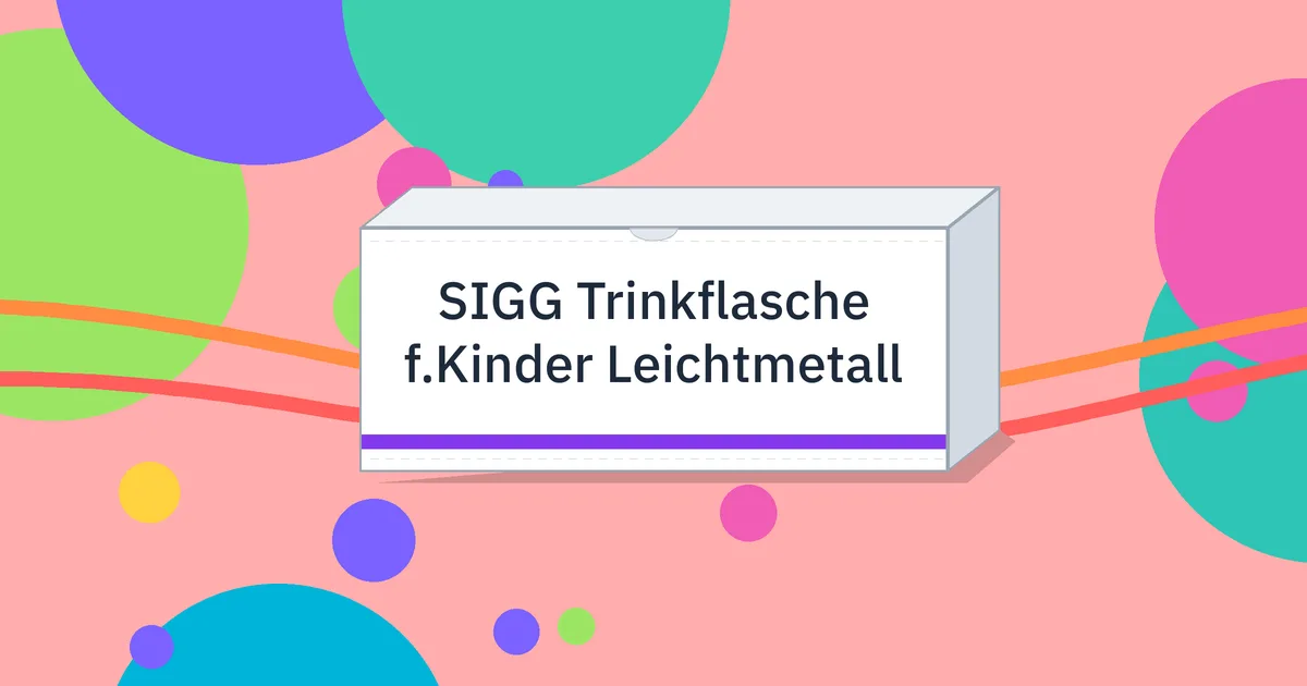 Symbolbild: Packung mit der Aufschrift SIGG Trinkflasche f.Kinder Leichtmetall (PZN 01405259) – Verfügbarkeit und Bezug in Apotheken in Frankfurt am Main