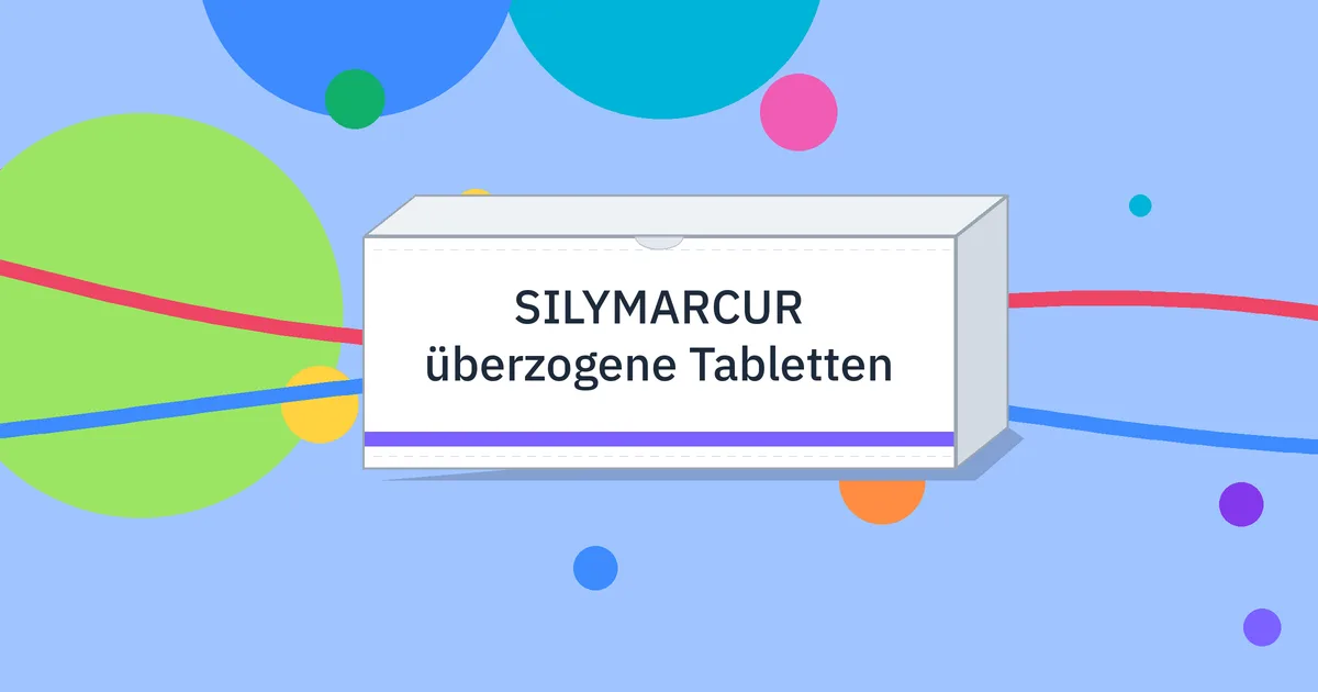Symbolbild: Packung mit der Aufschrift SILYMARCUR überzogene Tabletten (PZN 09384309) – Verfügbarkeit und Bezug in Apotheken in Frankfurt am Main