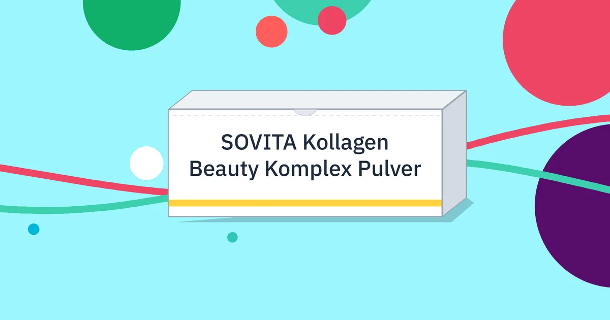 Symbolbild: Packung mit der Aufschrift SOVITA Kollagen Beauty Komplex Pulver (PZN 14177417) – Verfügbarkeit und Bezug in Apotheken in Frankfurt am Main