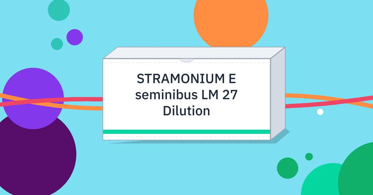 Symbolbild: Packung mit der Aufschrift STRAMONIUM E seminibus LM 27 Dilution (PZN 13202449) – Verfügbarkeit und Bezug in Apotheken in Frankfurt am Main
