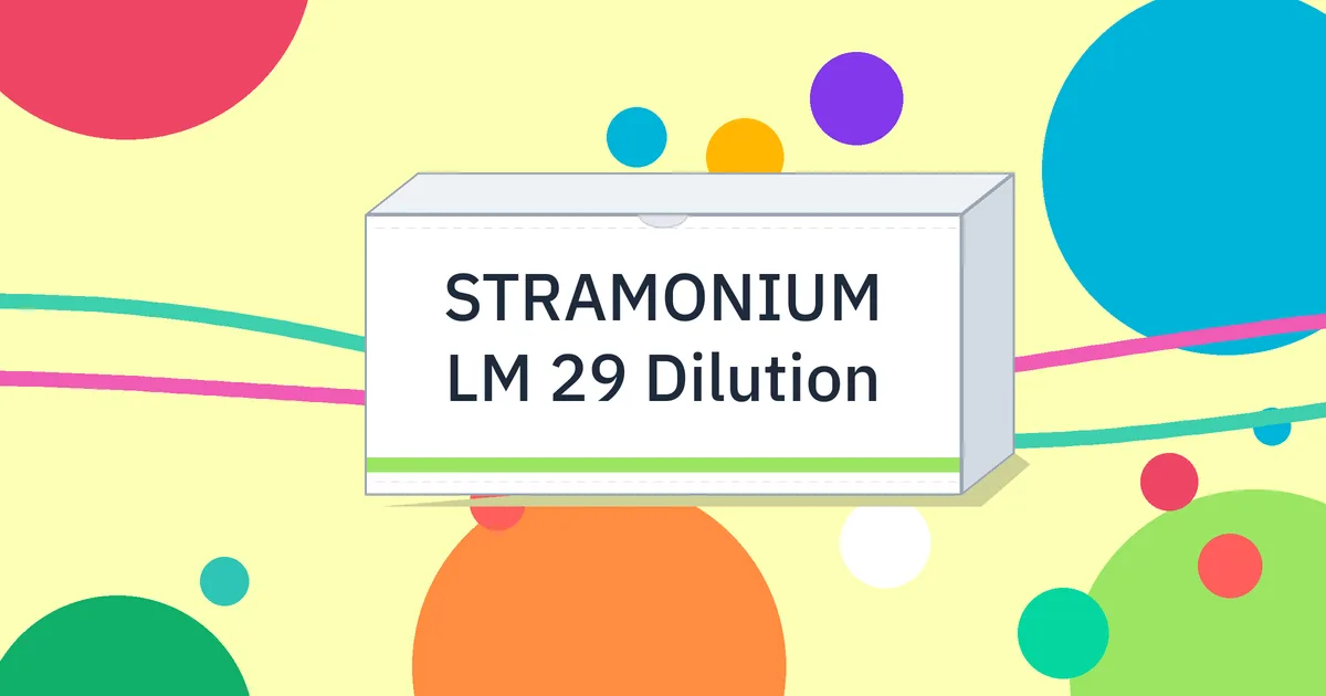 Symbolbild: Packung mit der Aufschrift STRAMONIUM LM 29 Dilution (PZN 13202018) – Verfügbarkeit und Bezug in Apotheken in Frankfurt am Main