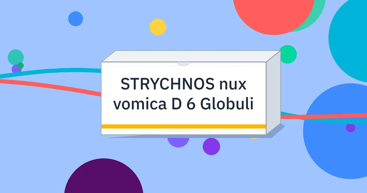 Symbolbild: Packung mit der Aufschrift STRYCHNOS nux vomica D 6 Globuli (PZN 11187266) – Verfügbarkeit und Bezug in Apotheken in Frankfurt am Main