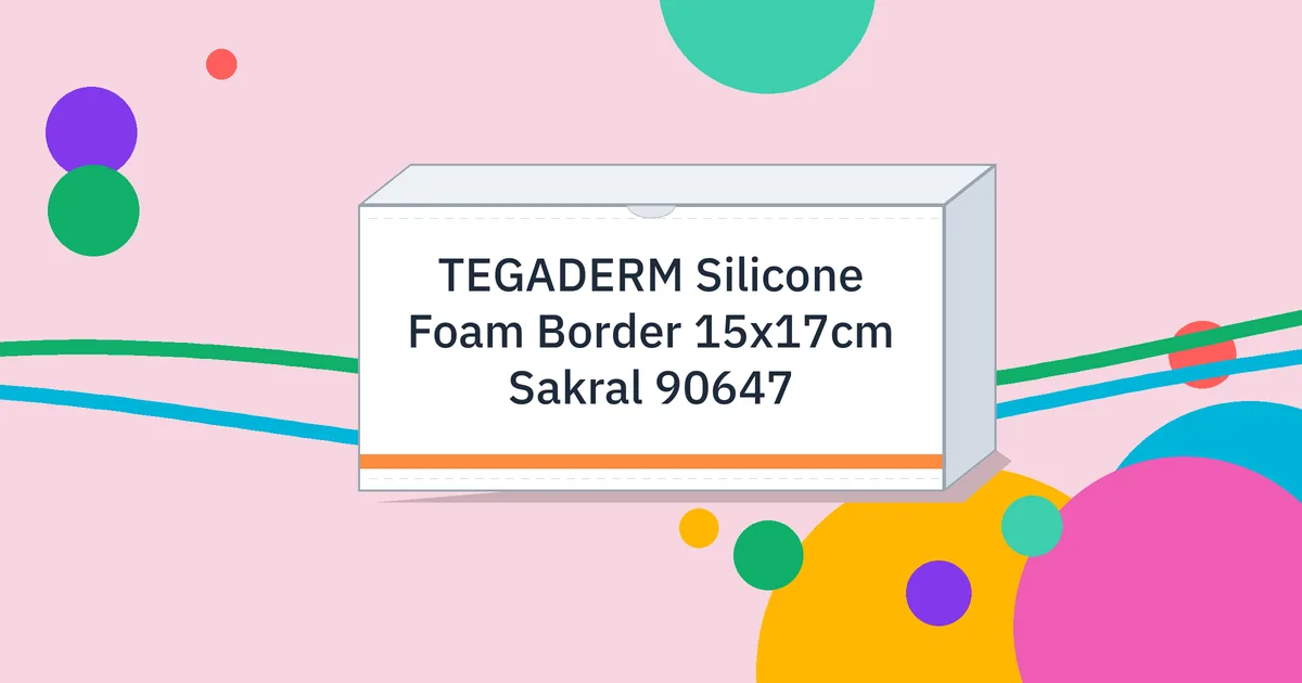 Symbolbild: Packung mit der Aufschrift TEGADERM Silicone Foam Border 15x17cm Sakral 90647 (PZN 15658389) – Verfügbarkeit und Bezug in Apotheken in Frankfurt am Main