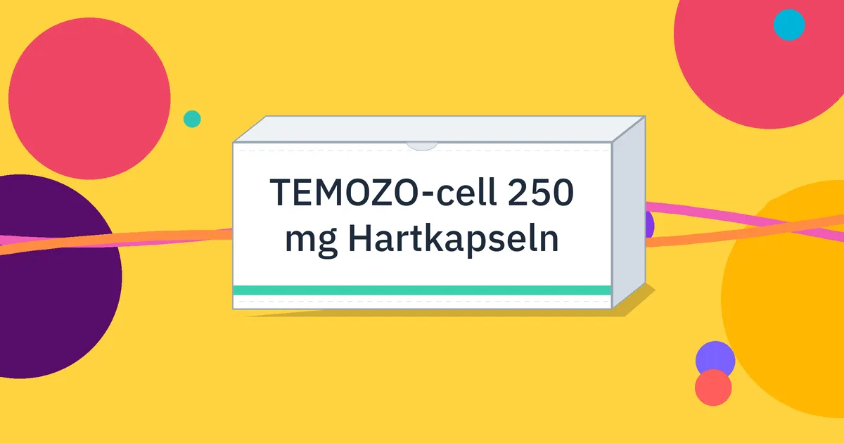Symbolbild: Packung mit der Aufschrift TEMOZO-cell 250 mg Hartkapseln (PZN 18131263) – Verfügbarkeit und Bezug in Apotheken in Frankfurt am Main