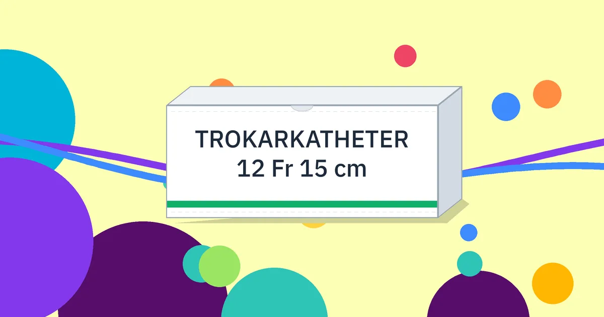 Symbolbild: Packung mit der Aufschrift TROKARKATHETER 12 Fr 15 cm (PZN 09380872) – Verfügbarkeit und Bezug in Apotheken in Frankfurt am Main