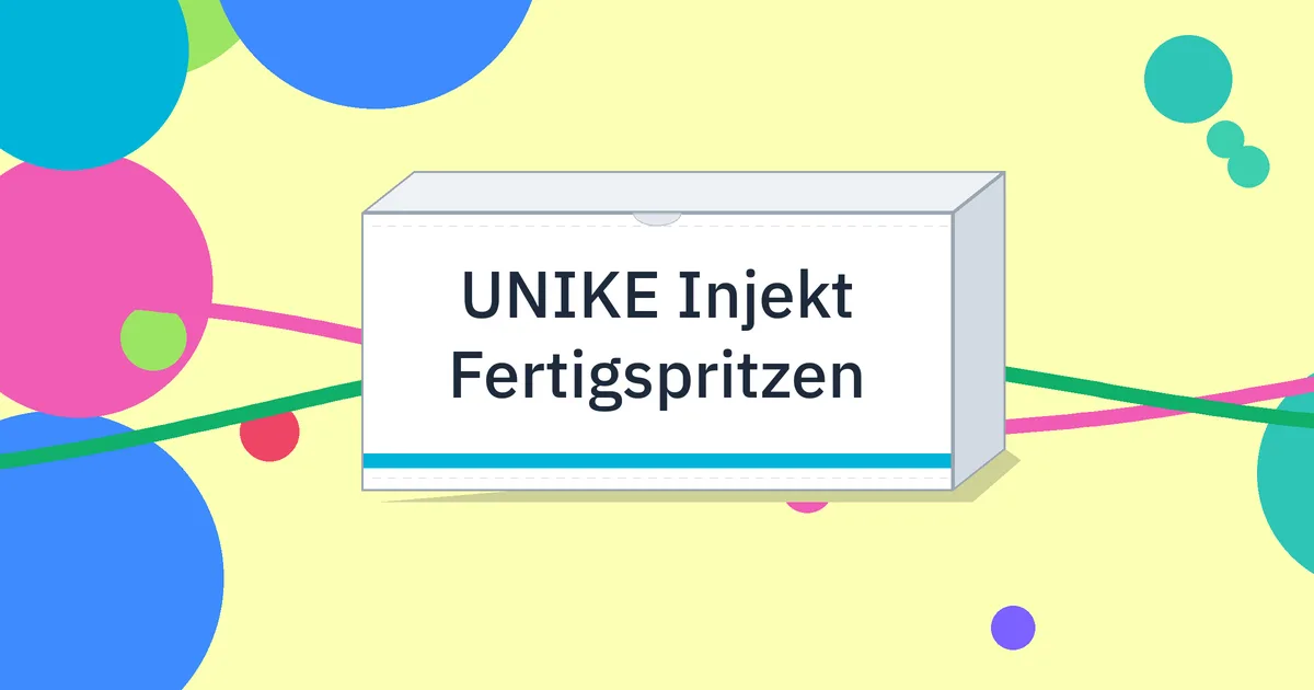Symbolbild: Packung mit der Aufschrift UNIKE Injekt Fertigspritzen (PZN 07021962) – Verfügbarkeit und Bezug in Apotheken in Frankfurt am Main