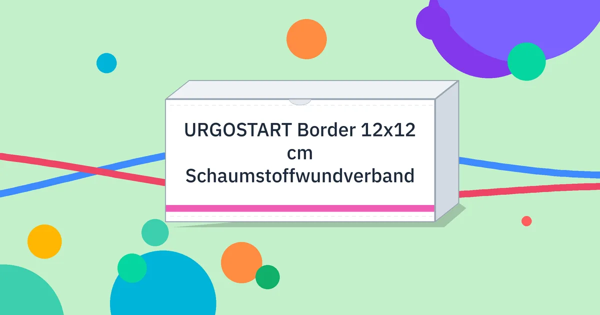 Symbolbild: Packung mit der Aufschrift URGOSTART Border 12x12 cm Schaumstoffwundverband (PZN 19521546) – Verfügbarkeit und Bezug in Apotheken in Frankfurt am Main