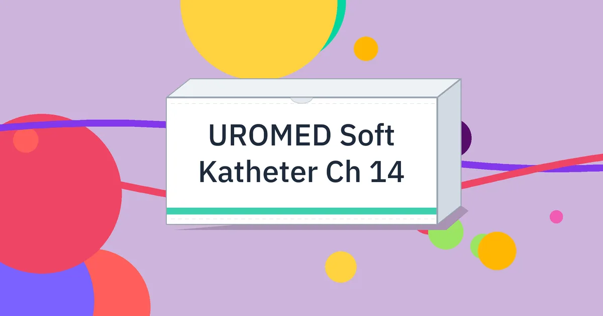 Symbolbild: Packung mit der Aufschrift UROMED Soft Katheter Ch 14 (PZN 12360407) – Verfügbarkeit und Bezug in Apotheken in Frankfurt am Main