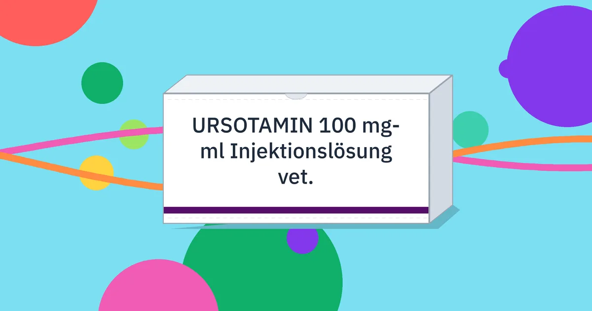 Symbolbild: Packung mit der Aufschrift URSOTAMIN 100 mg-ml Injektionslösung vet. (PZN 07005294) – Verfügbarkeit und Bezug in Apotheken in Frankfurt am Main