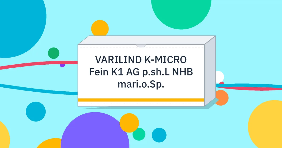 Symbolbild: Packung mit der Aufschrift VARILIND K-MICRO Fein K1 AG p.sh.L NHB mari.o.Sp. (PZN 20555036) – Verfügbarkeit und Bezug in Apotheken in Frankfurt am Main