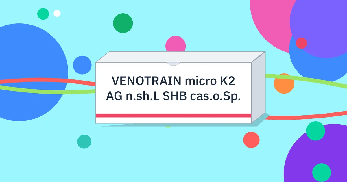 Symbolbild: Packung mit der Aufschrift VENOTRAIN micro K2 AG n.sh.L SHB cas.o.Sp. (PZN 20760210) – Verfügbarkeit und Bezug in Apotheken in Frankfurt am Main