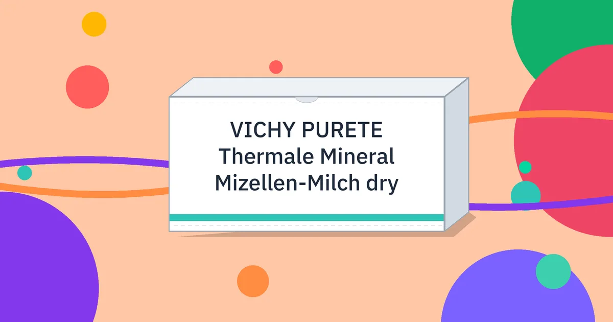 Symbolbild: Packung mit der Aufschrift VICHY PURETE Thermale Mineral Mizellen-Milch dry (PZN 15211300) – Verfügbarkeit und Bezug in Apotheken in Frankfurt am Main
