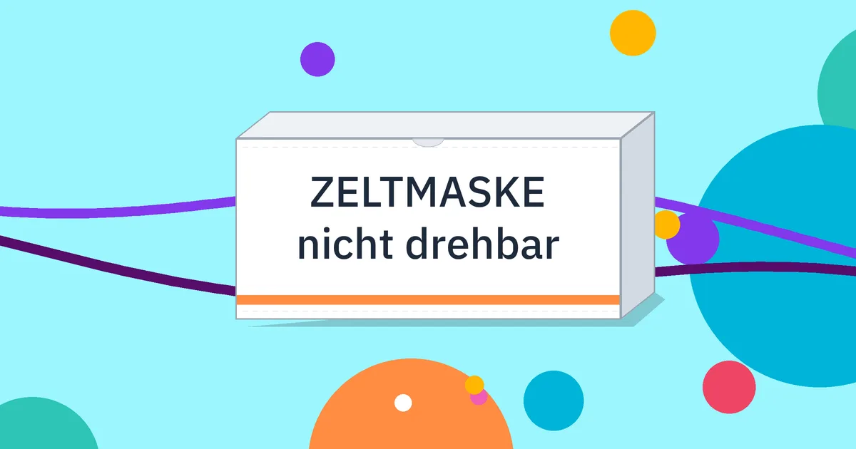 Symbolbild: Packung mit der Aufschrift ZELTMASKE nicht drehbar (PZN 20205388) – Verfügbarkeit und Bezug in Apotheken in Frankfurt am Main