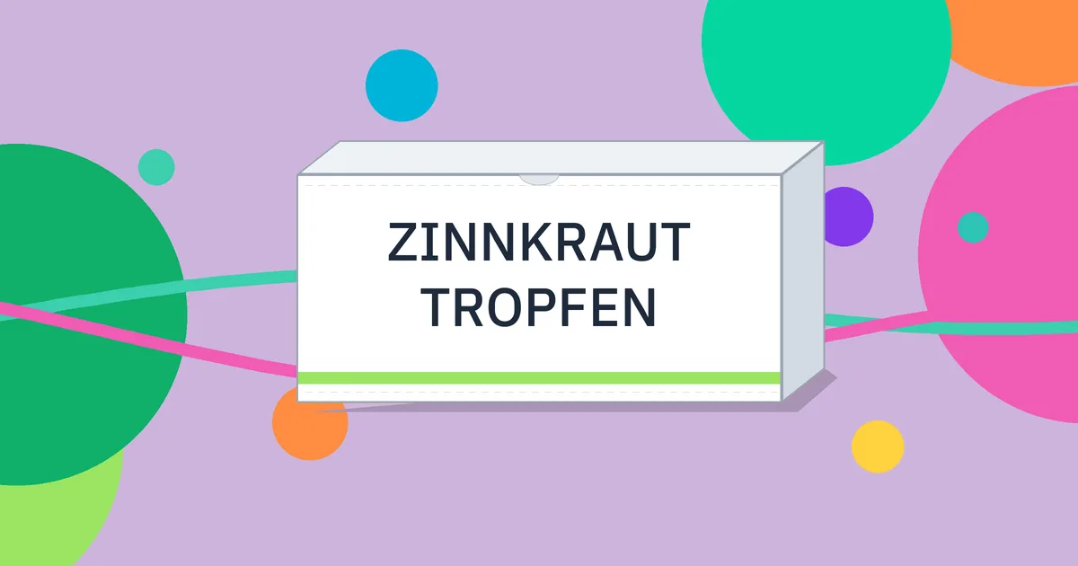 Symbolbild: Packung mit der Aufschrift ZINNKRAUT TROPFEN (PZN 14126408) – Verfügbarkeit und Bezug in Apotheken in Frankfurt am Main